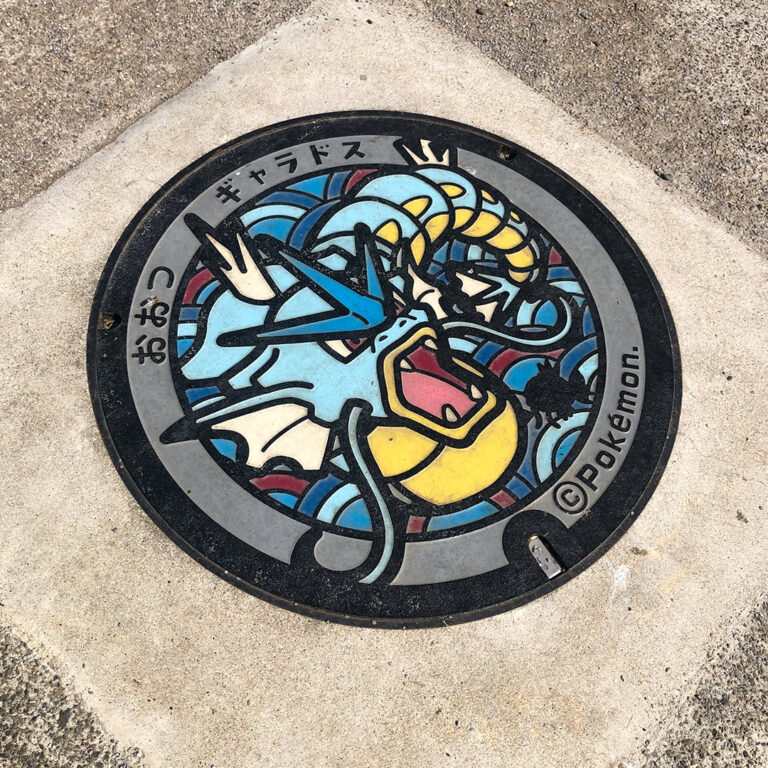 “Poké Lids(Pokémon Utility Hole Covers)” in Shiga,Japan