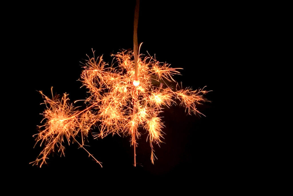 Senko hanabi - a type of Japanese handheld fireworks