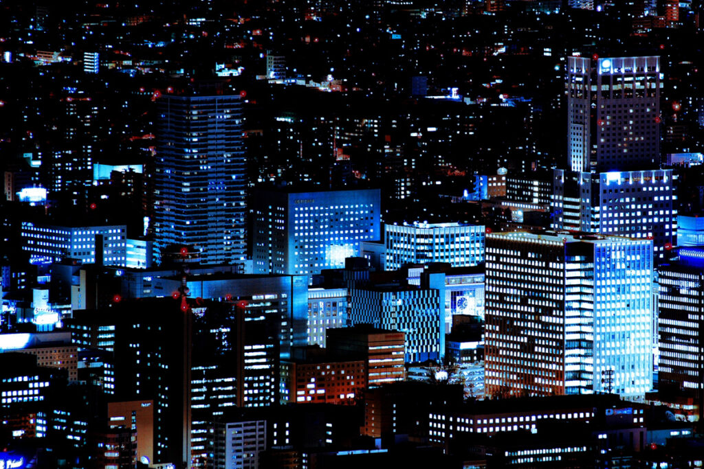 Japan's top 3 cities by night